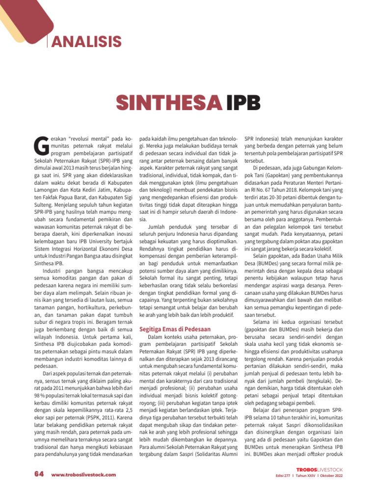 Sinthesa: Analisis | PDF