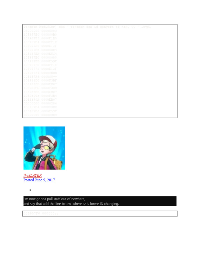 Theslayer: Posted June 5, 2017 | PDF