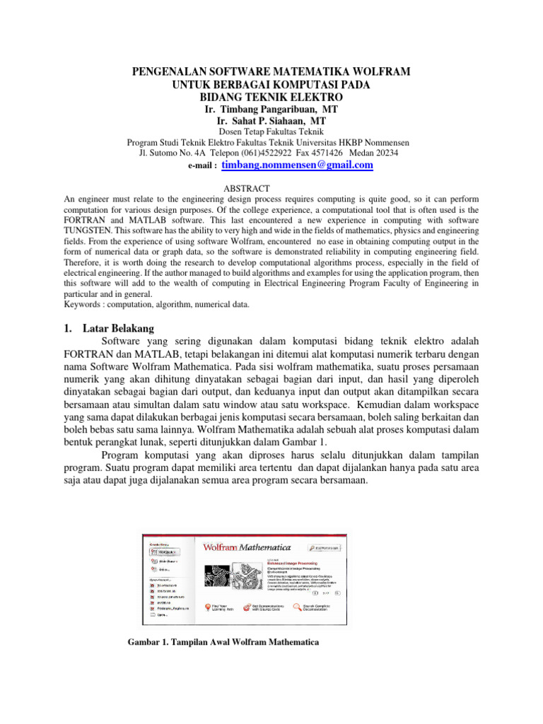 2016 - Jurnal Fakultas Teknik Volume II Nomor 2 - Pengenalan Software Matematika Wolfram Untuk ...