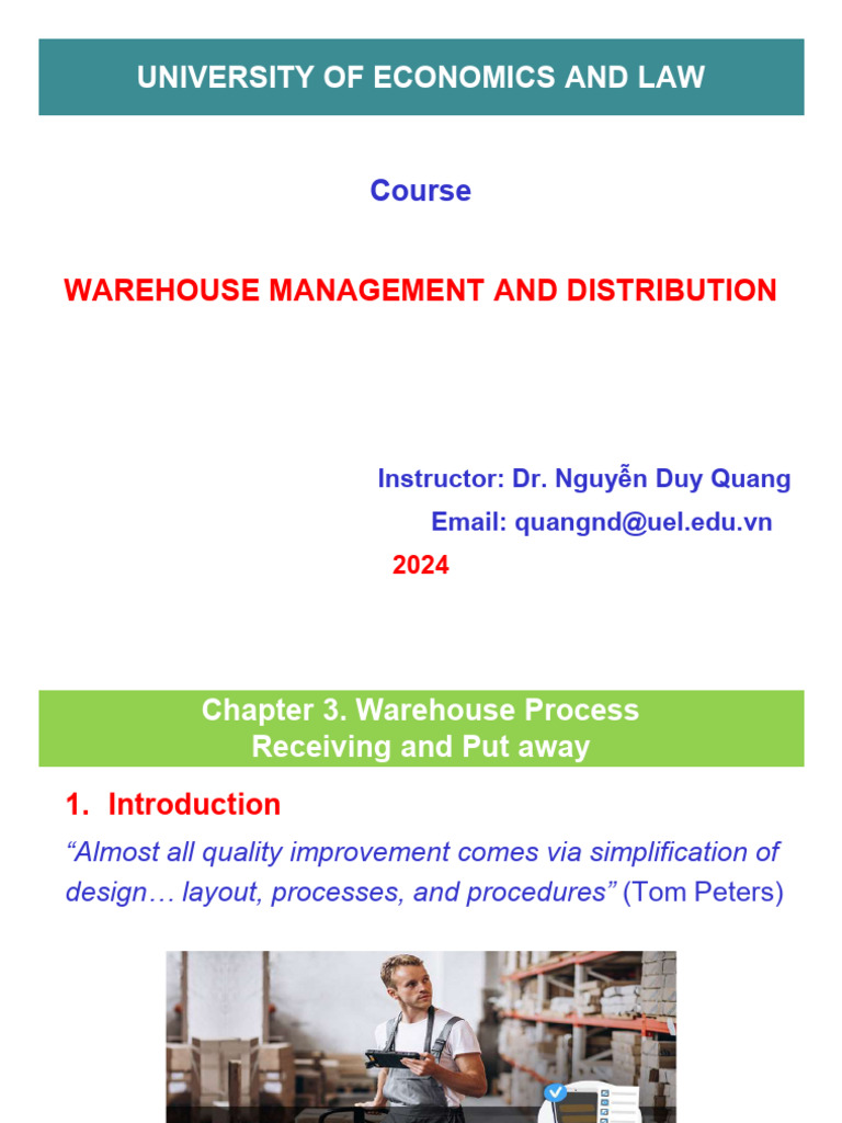 Warehouse Receiving and Put-Away Process | PDF | Warehouse | Pallet