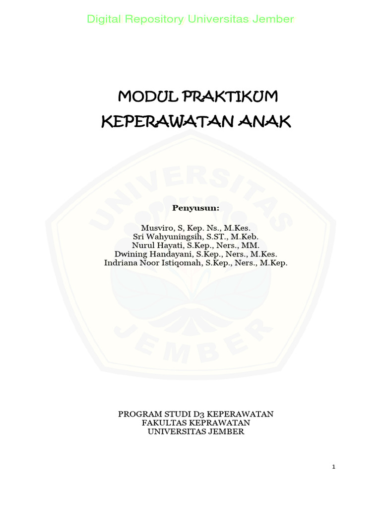 Modul Praktikum Kep. Anak | PDF | Karier & Perkembangan