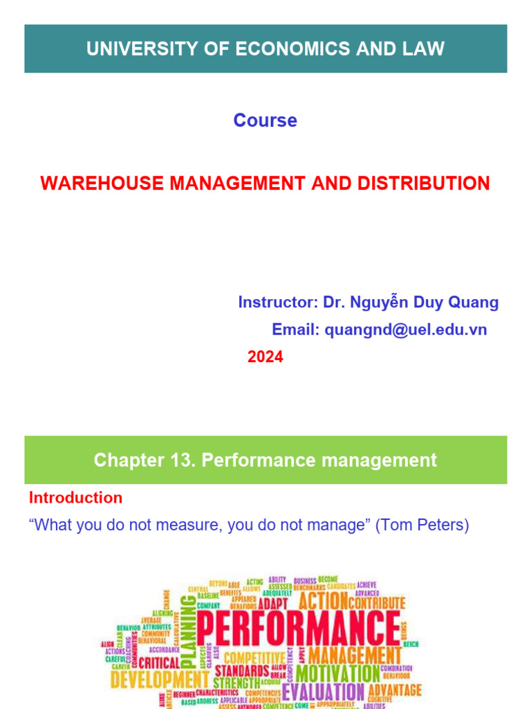 Chapter 13. Performance Management | PDF | Performance Indicator | Accuracy And Precision
