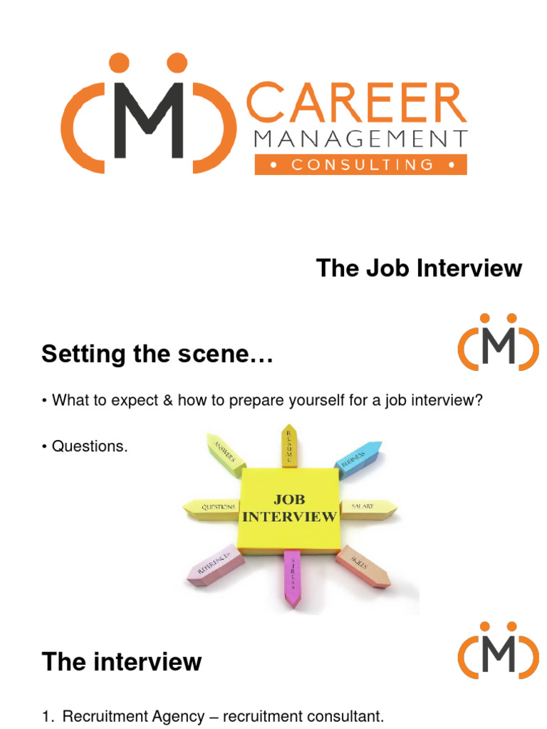 CMC Skills Development Presentation Preparing For A Job Interview ...