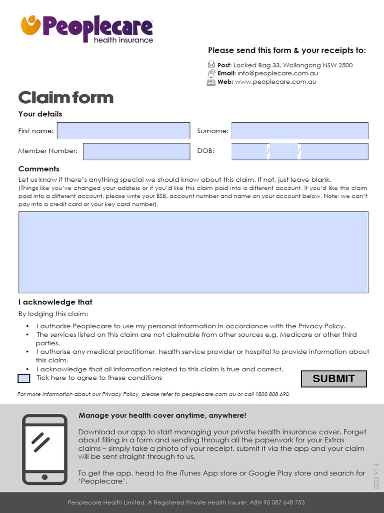 Claim Form Interactive | PDF | Service Industries