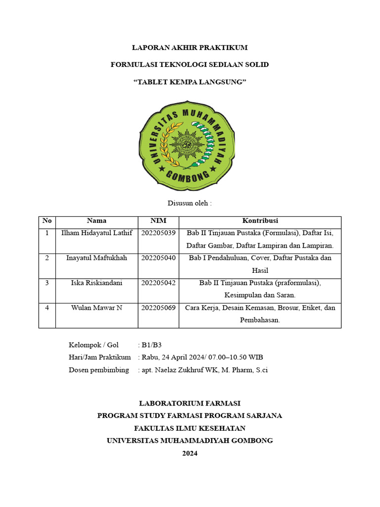 Fiks B3 LAPORAN PRAKTIKUM FTS MODUL 1 | PDF | Pengembangan Diri | Kesehatan Holistik