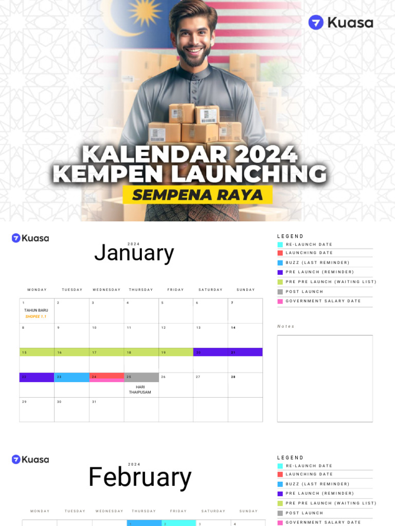 E-Kalendar 2024 Kempen Launching Sempena Raya | PDF