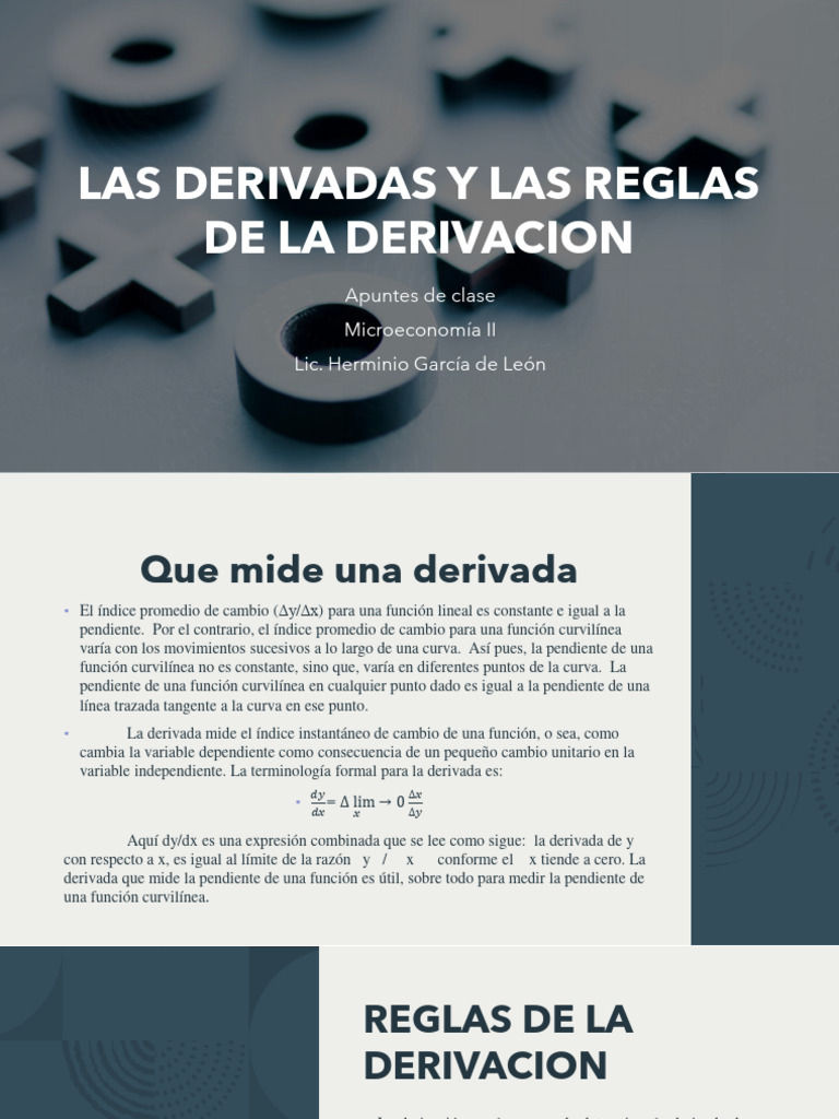 Las Derivadas y Las Reglas de La Derivacion | PDF | Derivado | Análisis