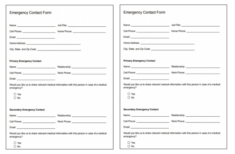 Emergency Sheet | PDF