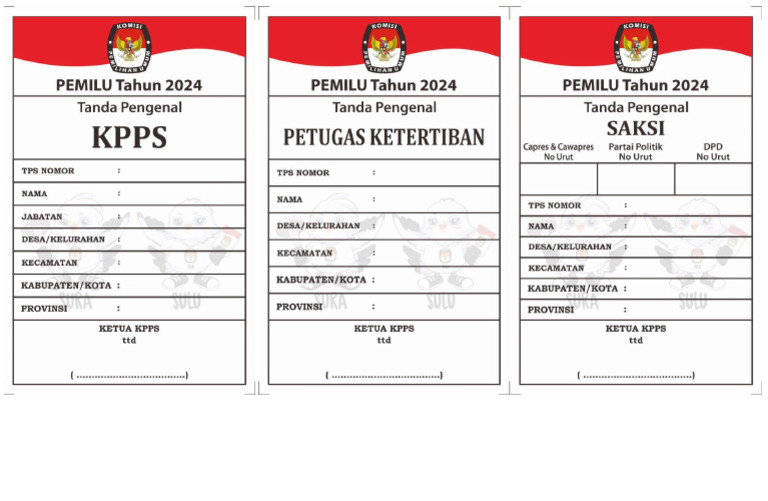 ID Card Pemilu 2024 | PDF