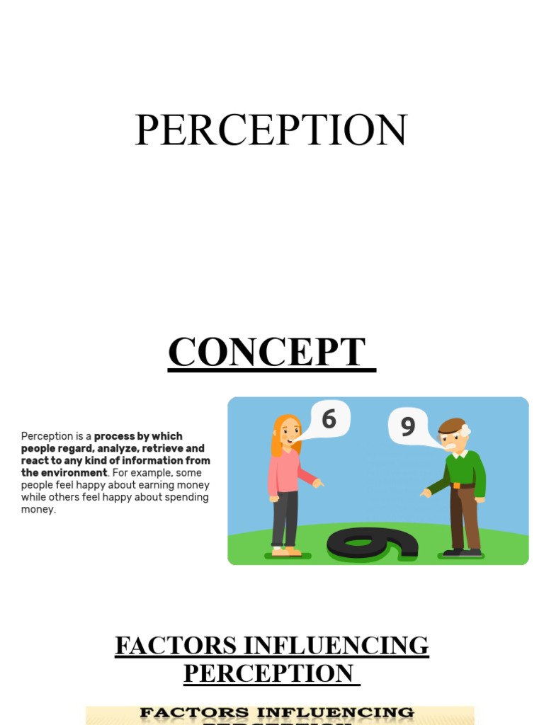 PERCEPTION | PDF | Perception | Attitude (Psychology)