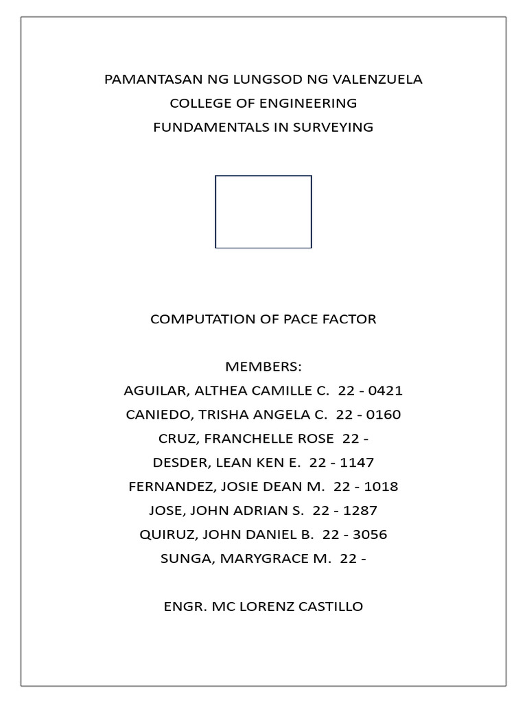 Pace Factor Calculation Guide | PDF