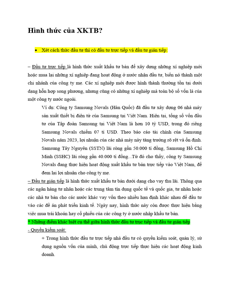 Hình TH C C A XKTB | PDF