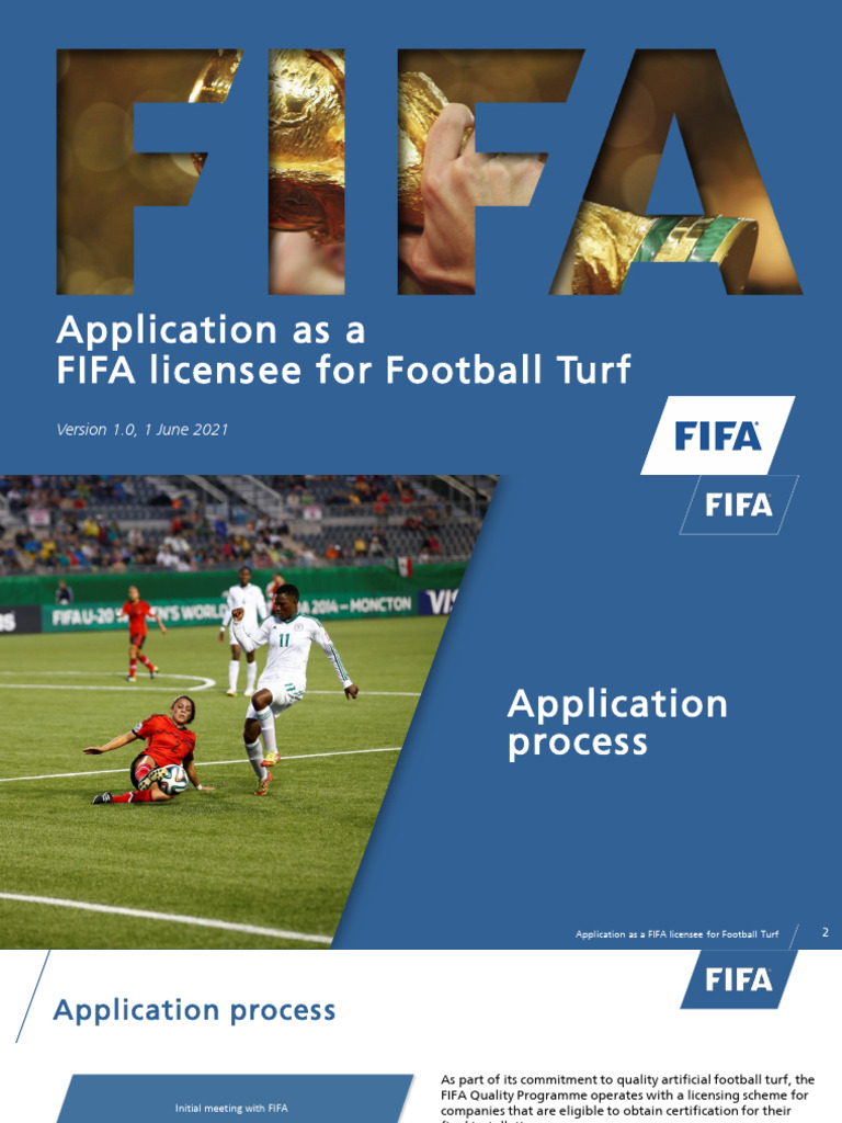 Application As A Fifa Licensee For Football Turf v3 | PDF | Audit | License