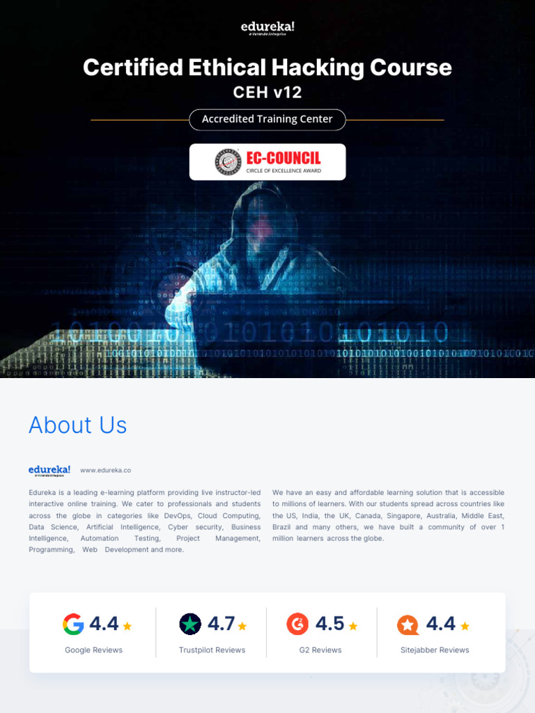 Edureka Training - Certified Ethical Hacking Course - CEH v12 | PDF | Security | Computer Security