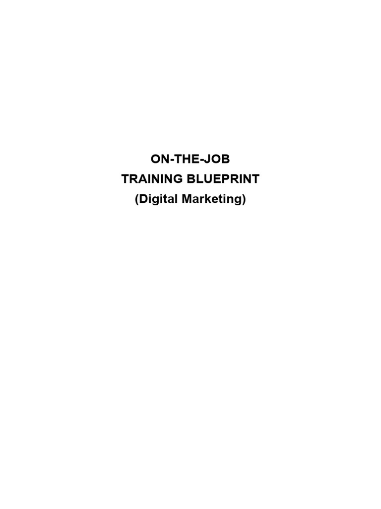 Digital Marketing OJT Curriculum Overview | PDF | Marketing | Digital ...