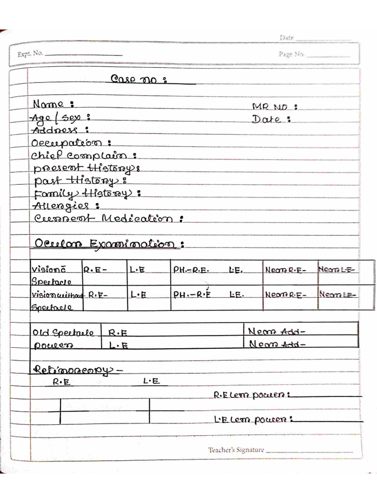 Opd Case Format | PDF