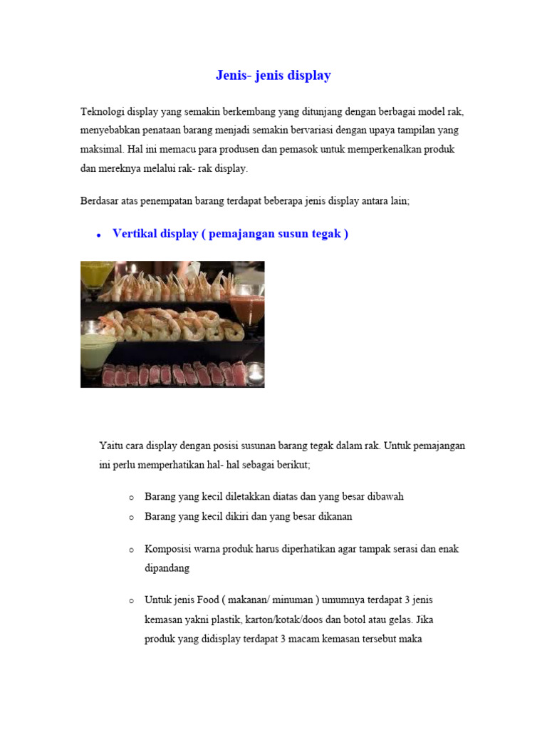 Jenis Display dan Tata Letak Toko | PDF | Bisnis