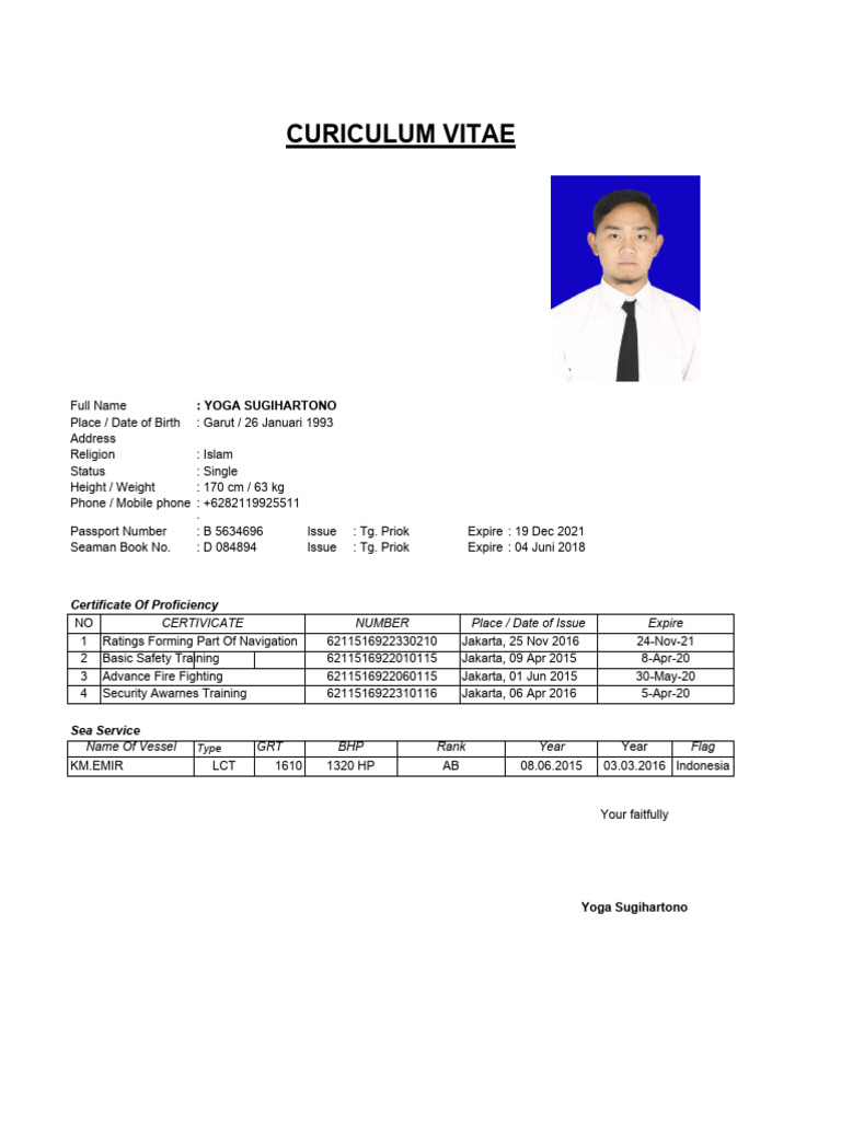 cv yoga sugihartono | PDF
