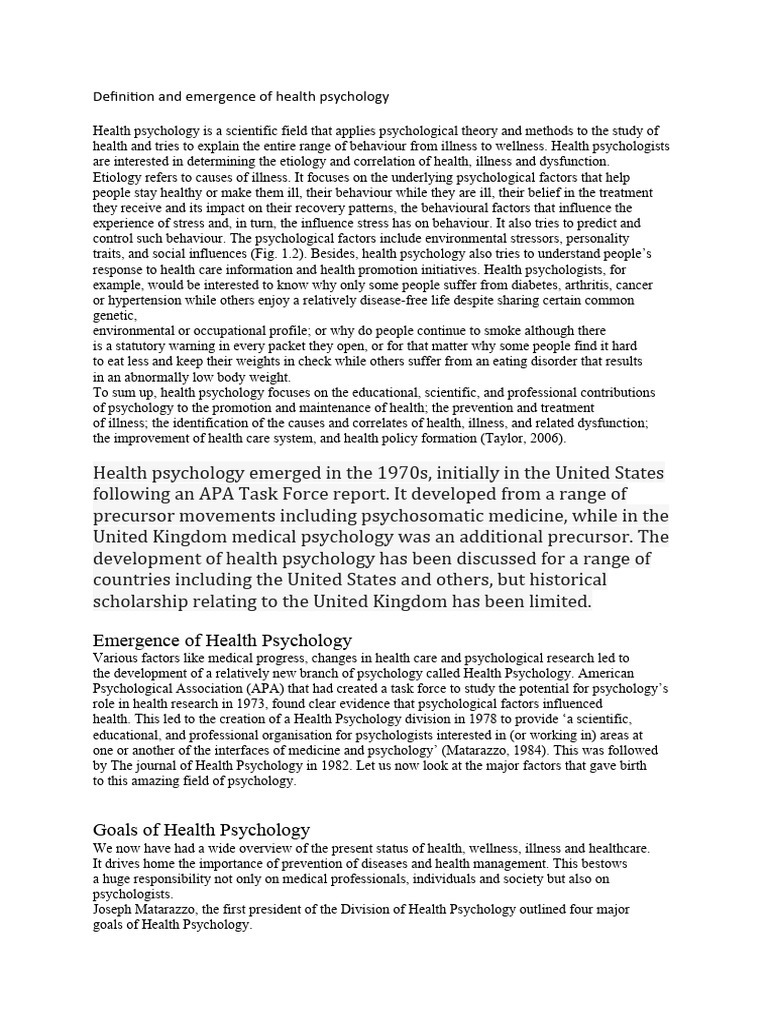 Health Psychology | PDF | Alternative Medicine | Cohort Study