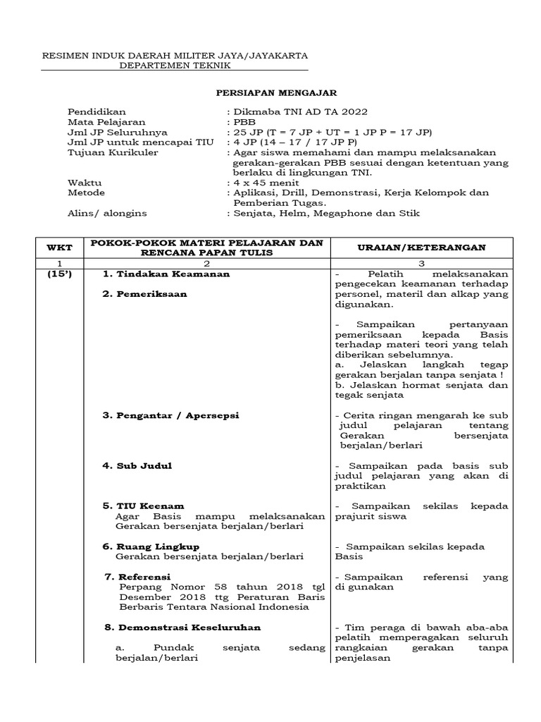 Siapjar PBB Praktek Pertemuan 3 | PDF