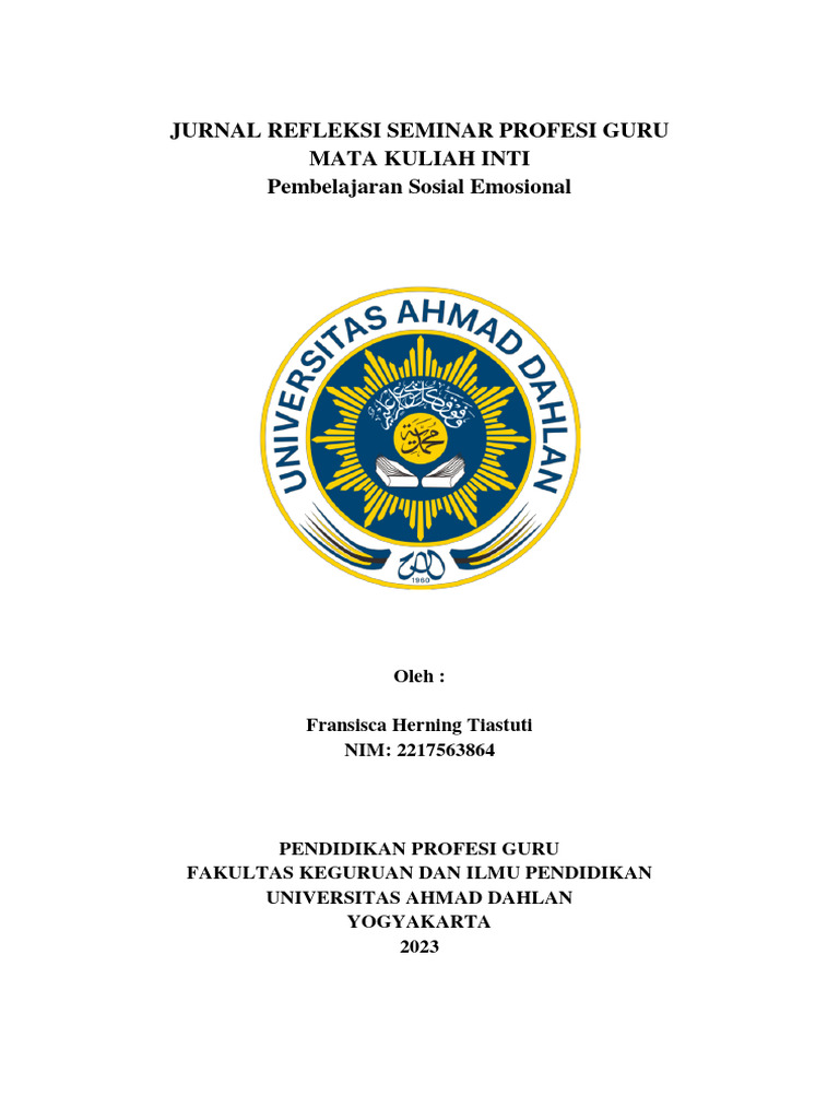 Jurnal Refleksi Seminar - PSE | PDF