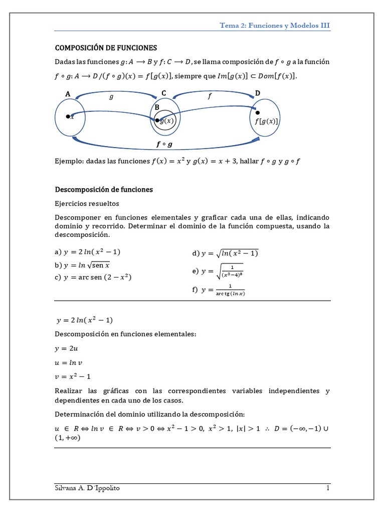 Tema 2 FUNCIONES Y MODELOS III | PDF | Función (Matemáticas) | Álgebra