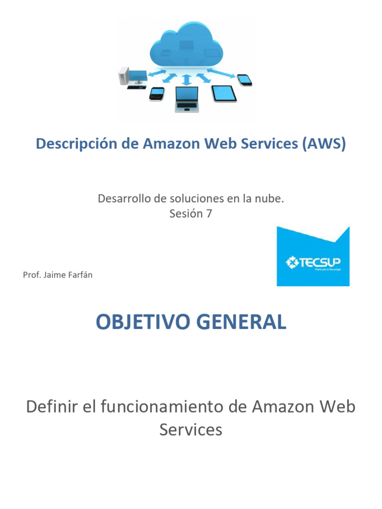 07 Amazon Web Services | PDF | Servicios web de Amazon | Computación en la nube