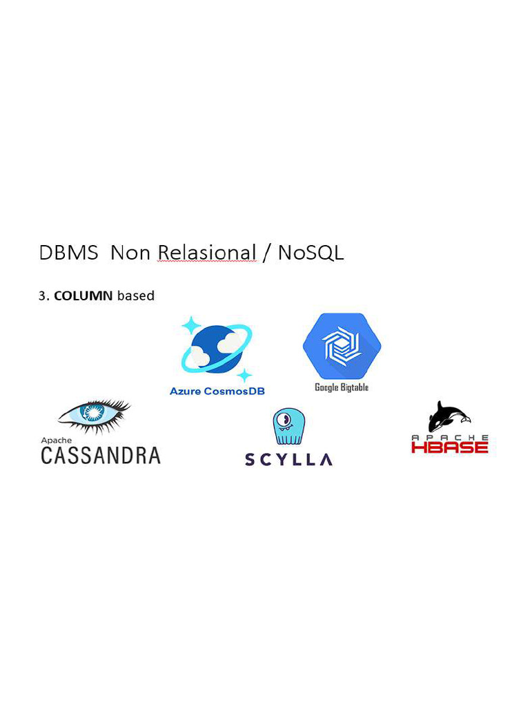 DBMS Non Relasional atau NoSQL - Column | PDF DBMS Non Relasional atau NoSQL - Column | PDF