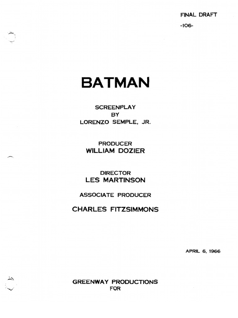 Batman (1966) | PDF