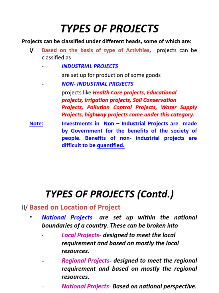 Microsoft PowerPoint - Lect2 - Project Management Types of Projects-Final | PDF | Profit ...