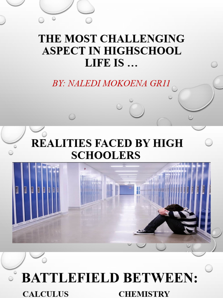 High School Challenges Unveiled | PDF