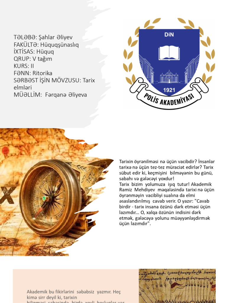 Tarix Elmləri-1 | PDF