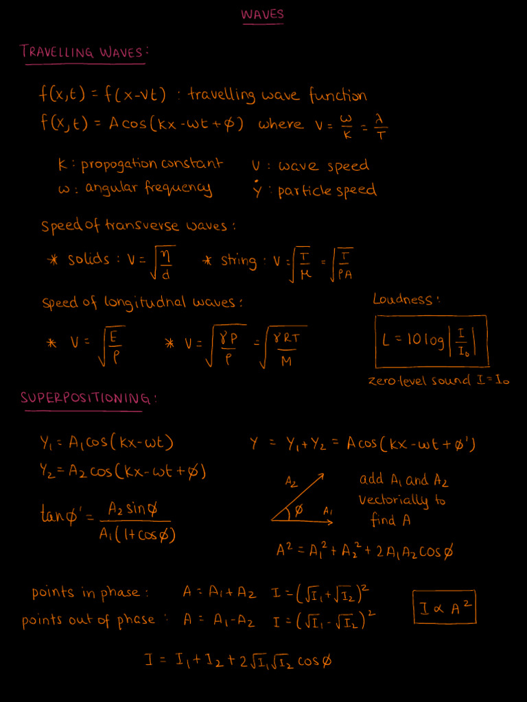 14 - Notes - Waves | Download Free PDF | Waves | Motion (Physics)