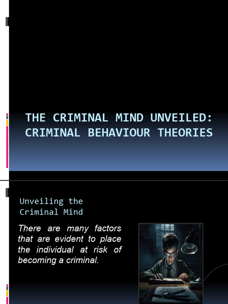 The Criminal Mind Unveiled | PDF | Id | Crimes