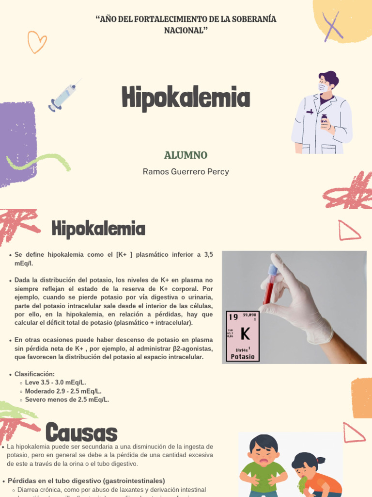 HIPOKALEMIA | PDF | Potasio | Química