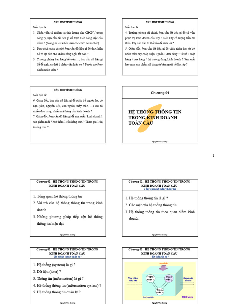 CHG 01 - HTTT Trong Kinh Doanh Toan Cau (Compatibility Mode) | PDF