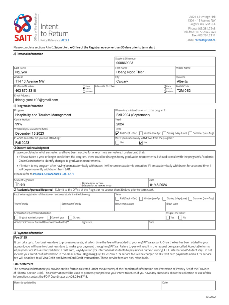 Intent to Return Form | PDF | Debit Card | Credit Card