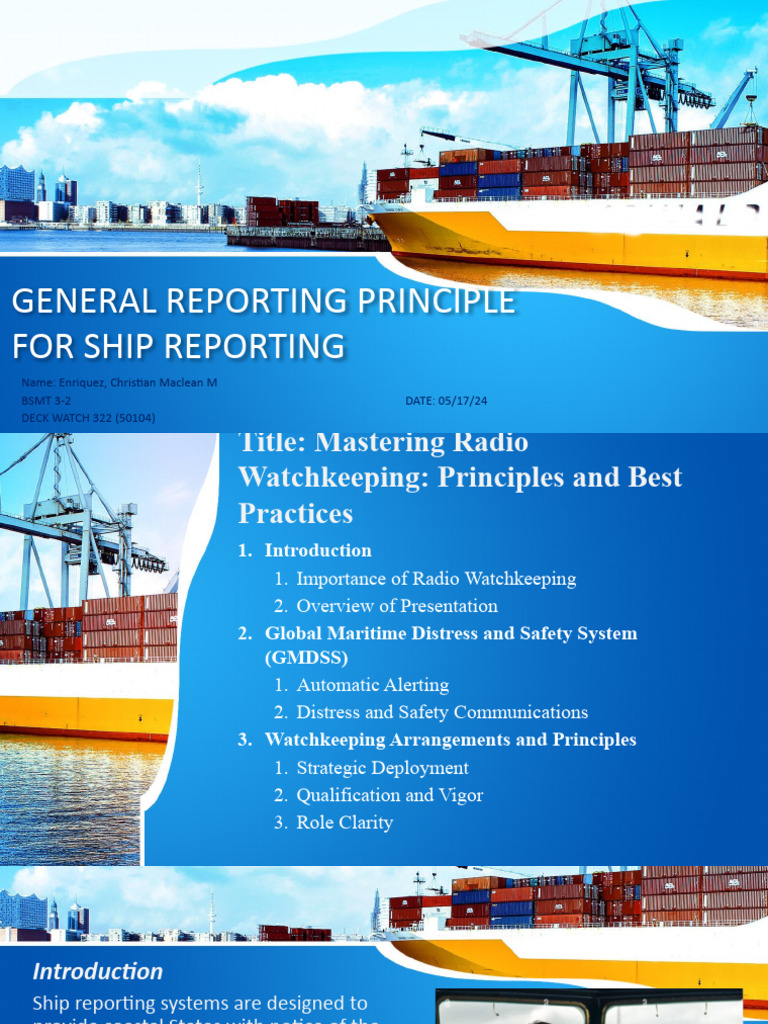 Enriquez Ship Reporting System Finals | PDF | Safety