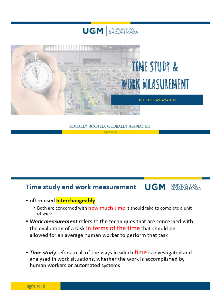 04 Time Study and Work Measurement | Download Free PDF | Business