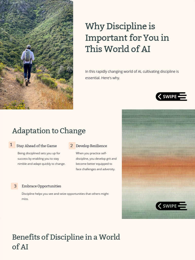 Why Discipline Is Important For You in This World of AI | PDF