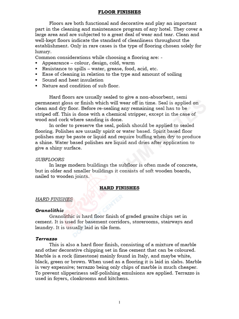 Floor Finishes Lecture1 | PDF | Tile | Flooring