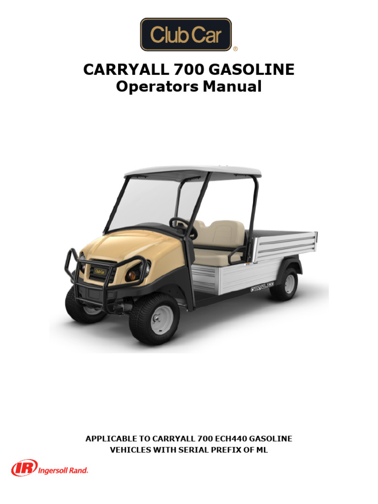 Carryall 700 Gasoline Operator Manual | PDF | Vehicles | Safety
