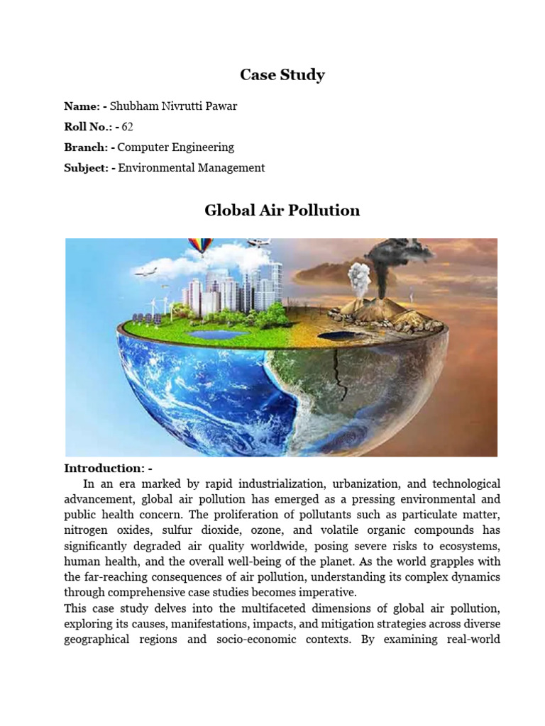 Case Study | PDF | Air Pollution | Climate Change Mitigation