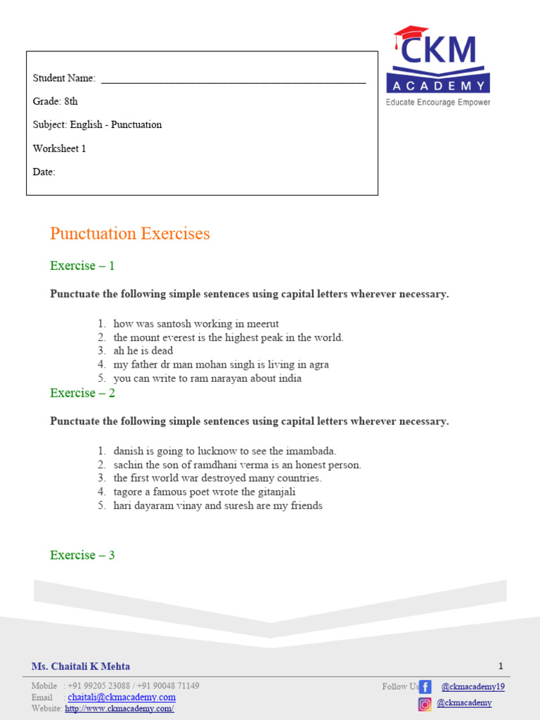 1] Punctuation | PDF | Graphemes | Typographical Symbols