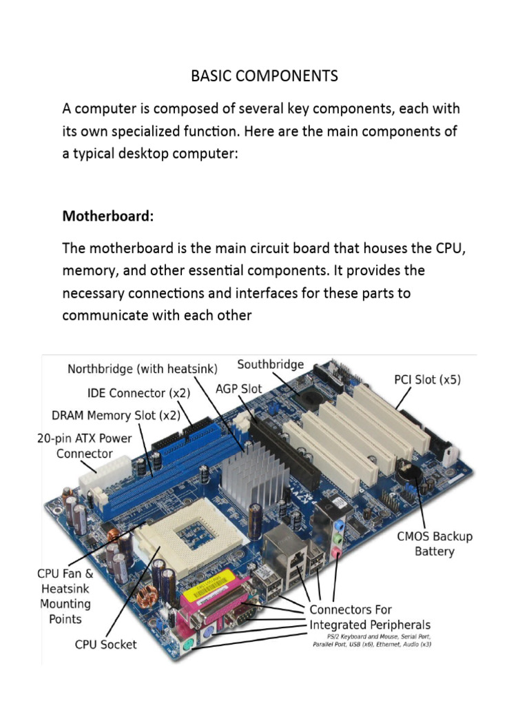 BASIC COMPONENTS Chapter3 | PDF | Computer Data Storage | Solid State Drive