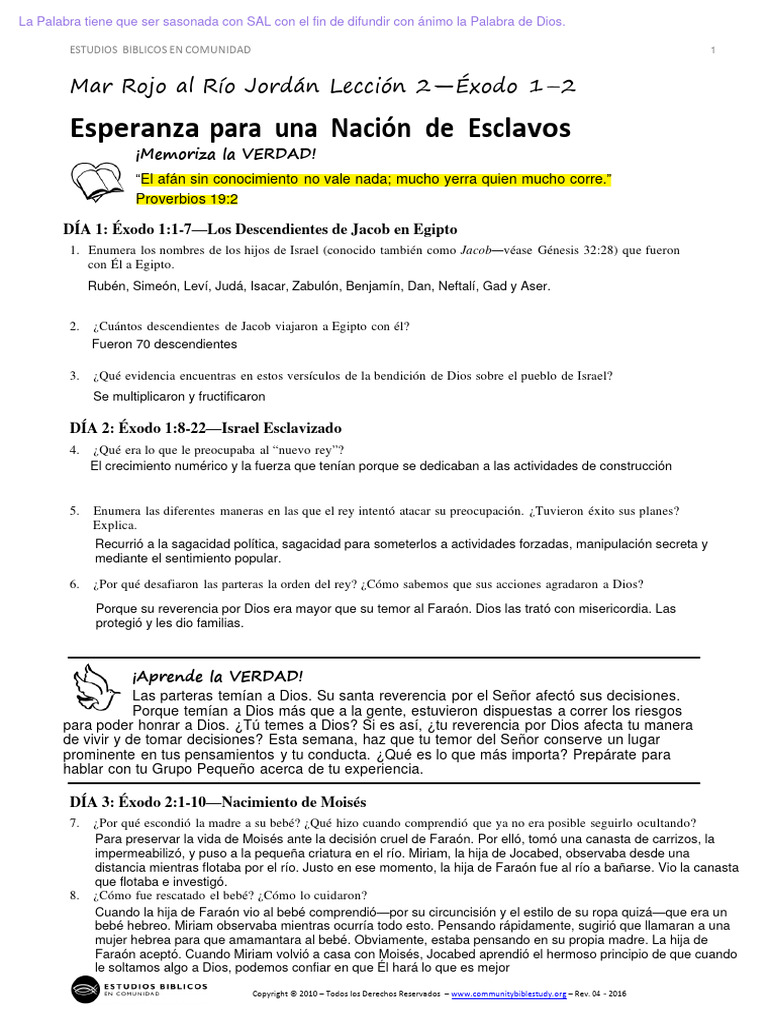 2 Del Mar Rojo Al Rio Jordan | PDF | Moisés | Jacob