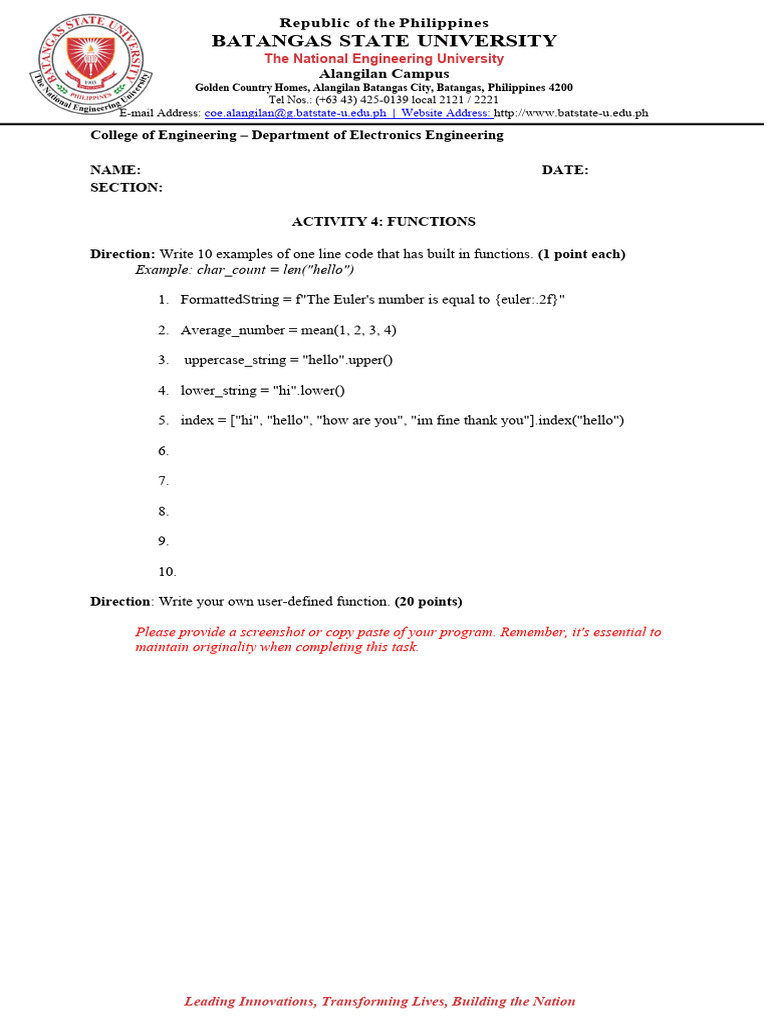 Activity 4 Cpe 401 Ece | PDF | Career & Growth | Computers