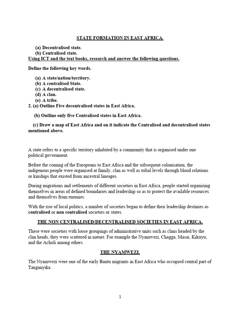 HISTORY OF East Africa | Download Free PDF | Tanzania | East Africa