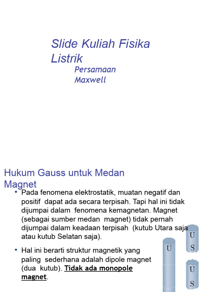 12-Persamaan Maxwell | PDF