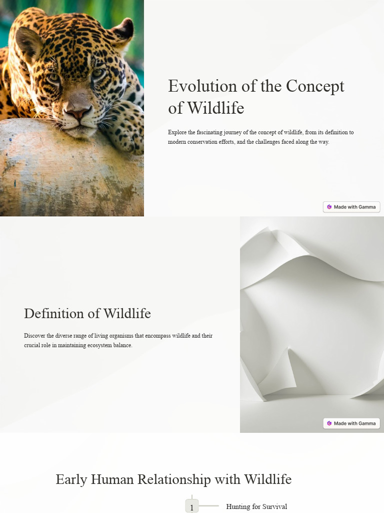 Evolution of The Concept of Wildlife | PDF | Conservation Biology ...